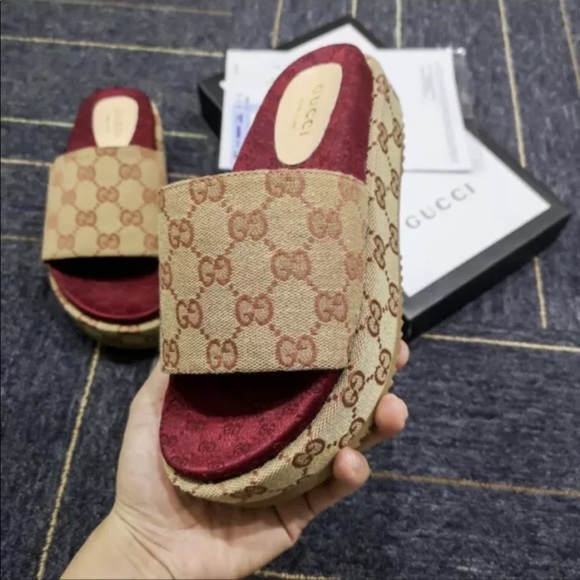 Guccci | Shoes | Gg Slides Use A Couple Times Great Condition | Poshmark